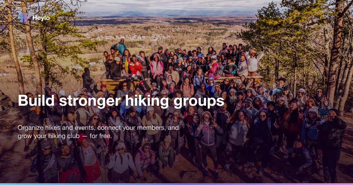Heylo for Hiking Groups | Build Stronger Hiking Communities